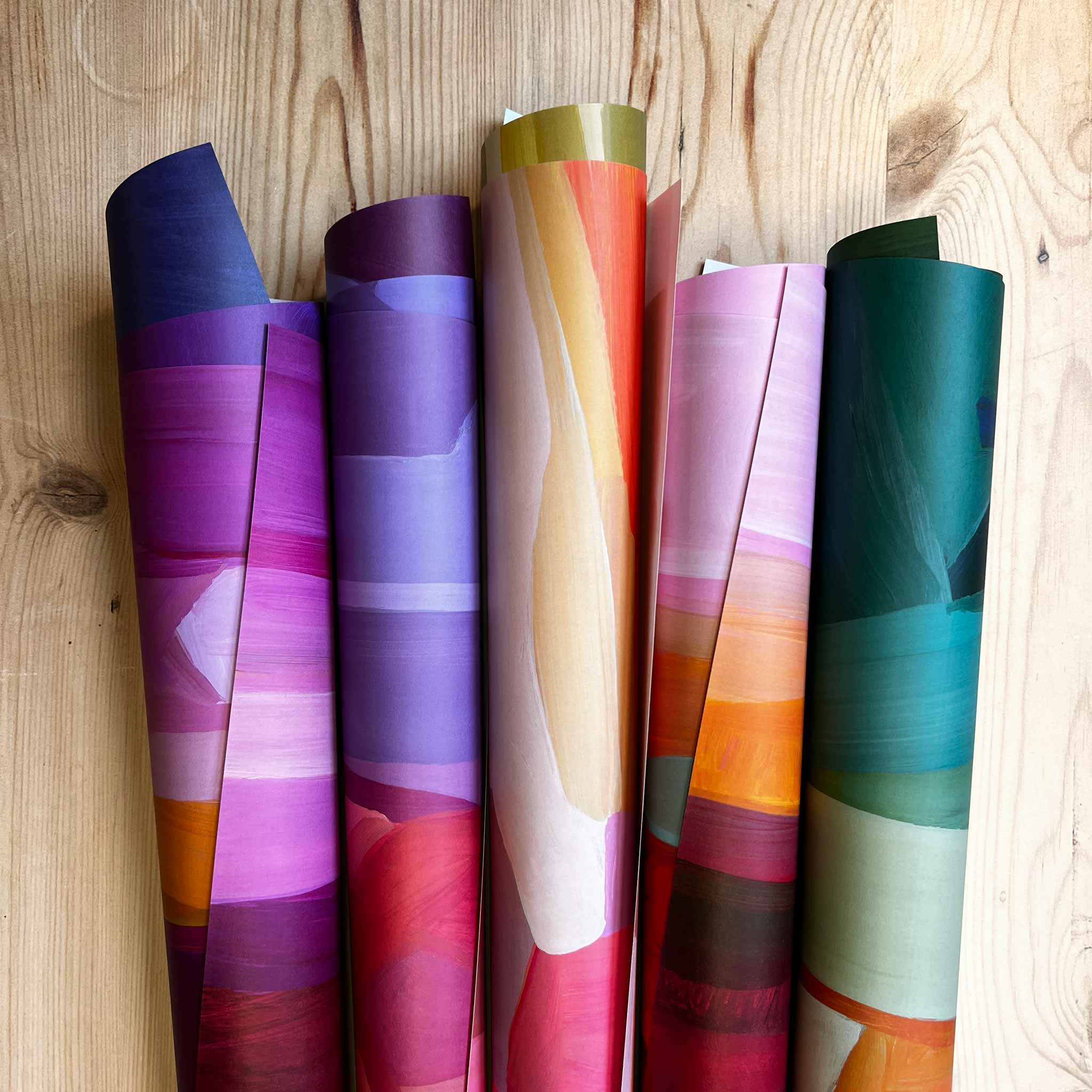 Abstract Art Gift Wrap | Abstract gift wrap sheets – Creation Saltburn