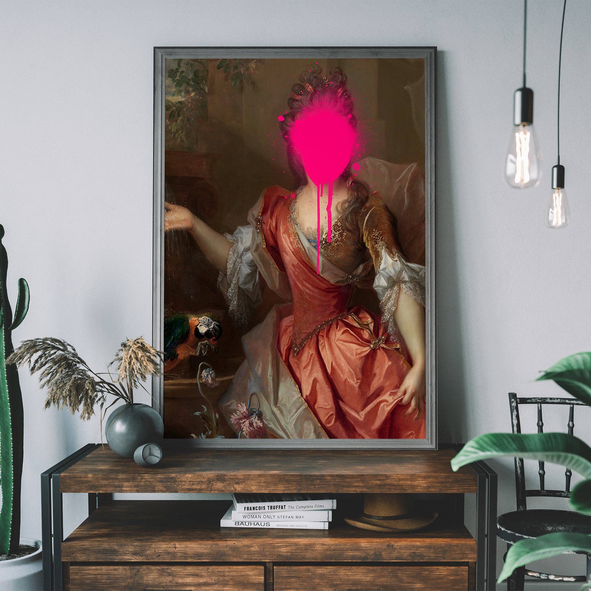 Spray Paint Face Altered Art Portrait Print 1: Gloss / 8 ¼ x 11 ¾ in ...